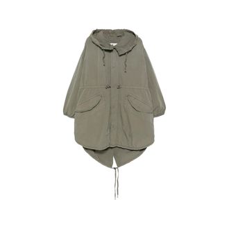 Maison Margiela Femme, Manteaux, Vert, Taille: 34 FR Parka &agrave; Capuche