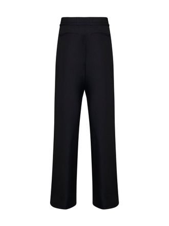 Dries Van Noten Womens Trousers Peacha Black Wool