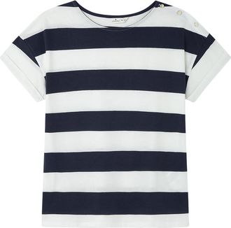 Springfield Damen-T-Shirt, Marineblau, X-Small