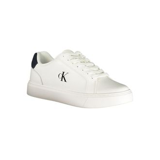 Calvin Klein Logo Low-Top Sneaker - White