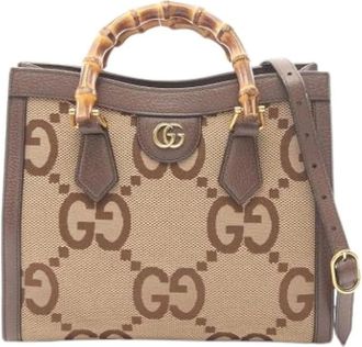 Gucci Sac &agrave; main vintage Pre-owned en toile - Femme - Pre-owned - Beige - Taille: ONE Size
