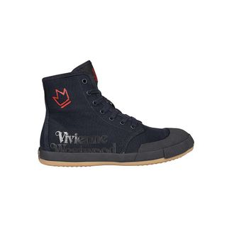 Vivienne Westwood Hohe Sneakers aus Baumwolle mit Gummisohle - - Shoes - Herren - Schwarzk - 40 EU