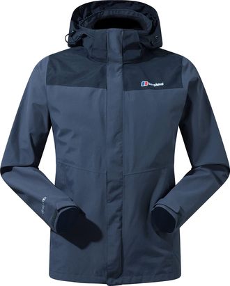 Berghaus Herren Hillmaster Interactive Gore-Tex Wasserdichte Jacke, atmungsaktiver, strapazierfähiger Mantel, Grau, XXL