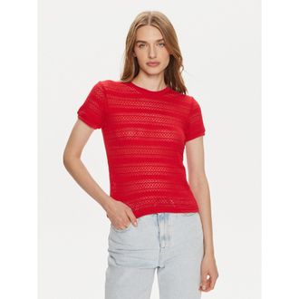 Pieces T-Shirt Agda 17148867 Rot Loose Fit