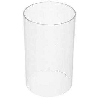 Cabilock Abat-Jour en Verre Transparent Cylindrique 15Cm Porte-Bougie Protection Vent Bougeoir Ouragan D&eacute;Coration Maison &Eacute;L&eacute;Gante