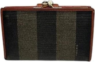 Fendi Portefeuille Vintage Pre-owned - Femme - Pre-owned - Brun - Taille: ONE Size