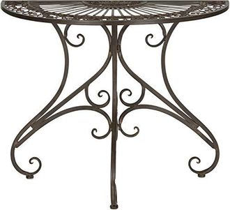 Safavieh Modern Metall Outdoor-Akzenttisch, Rustikales Braun