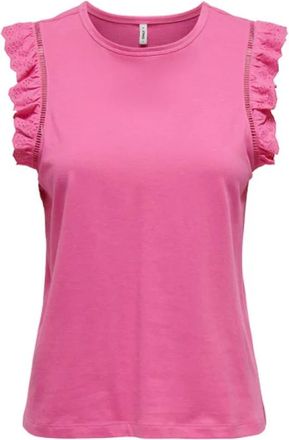 Only &Auml;rmelloses Top f&uuml;r Junioren - - Tops - Damen - Rosa - M