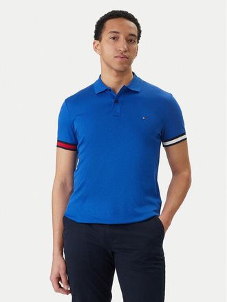 Tommy Hilfiger Poloshirt MW0MW42743 Blau Slim Fit