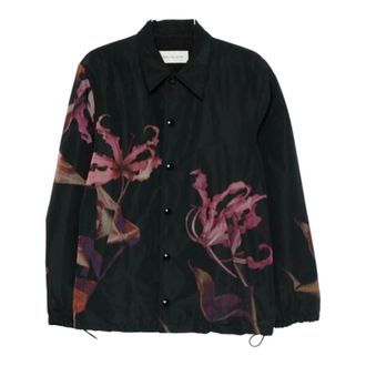 Dries Van Noten Printed Blouson Vorries - - Jackets - Herren - Schwarzk - L