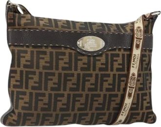 Fendi Sac bandouli&egrave;re Zucca Canvas Pre-owned - Femme - Pre-owned - Brun - Taille: ONE Size