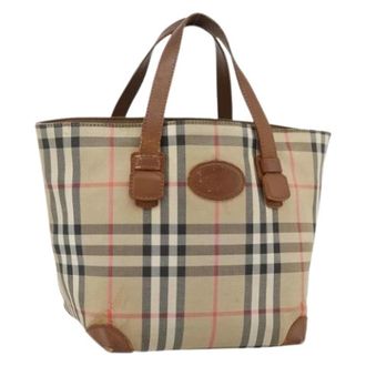 Burberry Sac cabas vintage doccasion - Femme - Pre-owned - Beige - Taille: ONE Size
