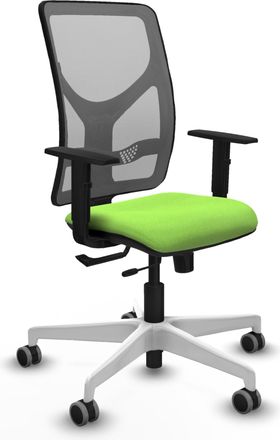 Piqueras y Crespo B&uuml;rostuhl mit 1D-Armlehnen, h&ouml;henverstellbare Lendenwirbelst&uuml;tze, ausgestattet mit Syncro/Traslack und Schneideschaum, mit Rollen von 65 mm, Parkett, 