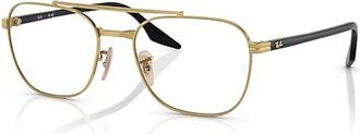 Ray-Ban Rb6485 Optics Schwarz Fassung Klar Glas Polarisiert 55-19