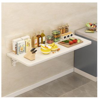 Generic Wandklapptisch Faltbarer Esstisch Kompakter K&uuml;chentisch Platzsparendes Design Klapptisch F&uuml;r Kleine R&auml;ume Wandmontierter Tisch(50 * 30cm)