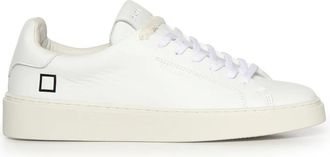 D.A.T.E. D.a.t.e., Homme, Chaussures, Blanc, Taille: 42 EU Baskets en cuir &agrave; lacets