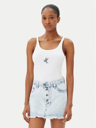 One Teaspoon Top Fine 26605 Weiß Slim Fit