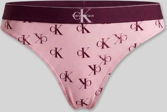 Calvin Klein Underwear String mit Allover-Muster Modell THONG