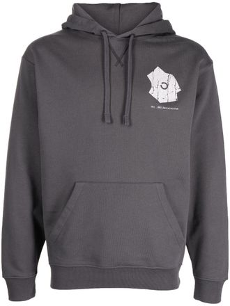 Objects IV Life hoodie en coton à logo imprimé - Gris