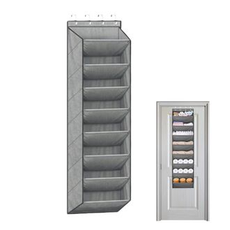 Generic Schuhhalter hinter der T&uuml;r - Schuh-Organizer zum Aufh&auml;ngen, 8 Ebenen, Sneaker-Halter mit gro&szlig;en, tiefen Taschen, platzsparende Schuhaufbewahrung f&uuml;r S