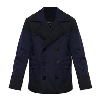 Dsquared2 Zweireihiger Mantel - - Coats - Herren - Blau - L