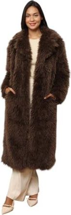 La Modeuse Manteau large en fausse fourrure