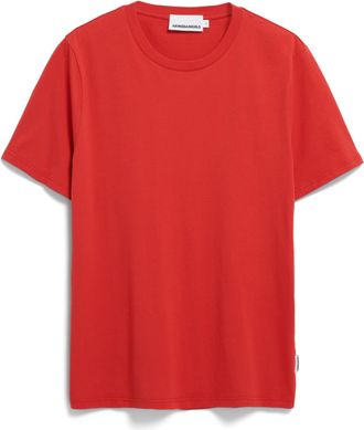 Armedangels Herren T-Shirt aus Bio-Baumwolle JAAMES Regular Fit Coral Blush