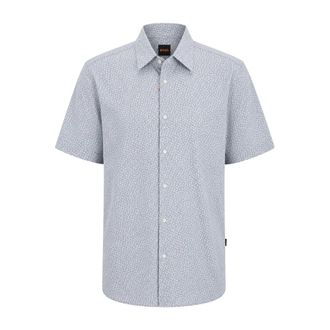 HUGO BOSS Roan Kurzarmhemd - - Shirts - Herren - Blau - L