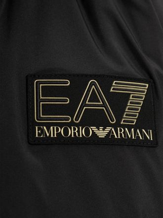 Emporio Armani Logo Nylon Down Jacket - Black