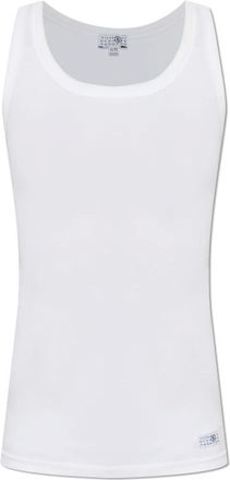 Maison Margiela Femme, Tops, Blanc, Taille: 42/44 FR D&eacute;bardeur de corps