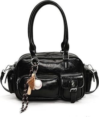 Generic RuiDay Sac &agrave; main vintage pour femme, Sac multipoches, Sac &agrave; bandouli&egrave;re cuir, Sac D&eacute;paule Mode Travail bureau Shopping Voyage El&eacute;gant Sac messager (N