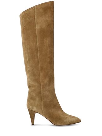Isabel Marant Lispa Stiefel aus Wildleder 75mm - Nude