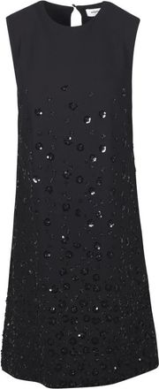 ottod'Ame Femme, Robes, Noir, Taille: 38 FR Punto Milano Sequin Dress