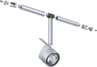 Paulmann Stangensystem, Verschiedene Materialien, GU4, Silber