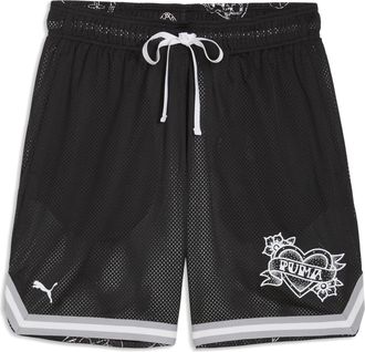 Puma Short r&eacute;versible 18 cm en maille Swish N Ink Homme, Accessoires, Noir, 3XL