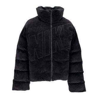 Nike Samt-Steppjacke - - Sport - Damen - Schwarzk - S