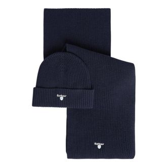 Barbour Mgs0107 Schal und M&uuml;tze - - Accessories - Herren - Blau - ONE SIZE