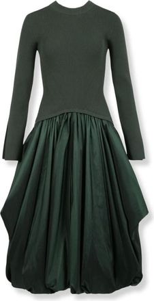 SIMKHAI Femme, Robes, Vert, Taille: 40 FR Kenlie Midi Dress