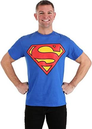 DC Comics Superman Adulte Logo T-shirt Classique En royal, Medium, Royal
