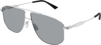 Bottega Veneta Lunettes de soleil - unisex - Accessoires - Gris - Taille: 59 MM
