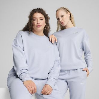 Puma Sweat ras du cou &agrave; petit logo N&deg; 1 Logo ESS Femme, V&ecirc;tements, Bleu, L