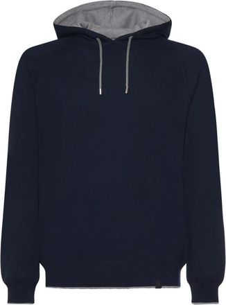 Fay Homme, Sweatshirts et sweats &agrave; capuche, Bleu, Taille: L SweaT-shirt &agrave; capuche