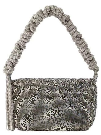 Kara Hobo Bags - Crystal Mesh Bag - Polyester - Black Pixel - Gr. unisize - in Schwarz - f&uuml;r Damen