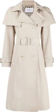 Ferragamo Femme, Manteaux, Beige, Taille: 32 FR Trench-coat