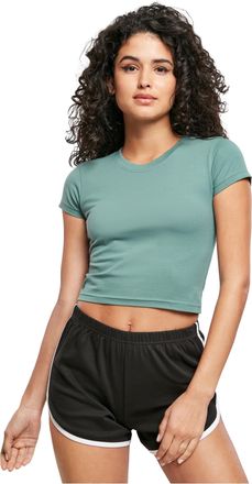 Urban Classics Ladies Stretch Jersey Cropped Tee paleleaf XXL
