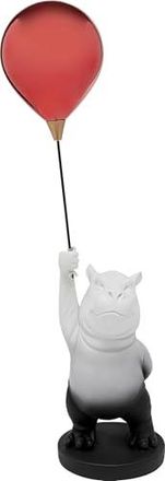 Kare Design Design Deko Figur Balloon Hippo, Mehrfarbig, Deko Objekt, Wohnaccessoires, Nilpferd, Tiermotiv, Handgearbeitet, 69x24x18 cm (H/B/T)