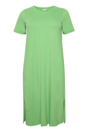 Kaffe Curve Kleid KCcaline Damen Kleid Große Größen Basic Kurzarm Sommerkleid S, Poison Green S