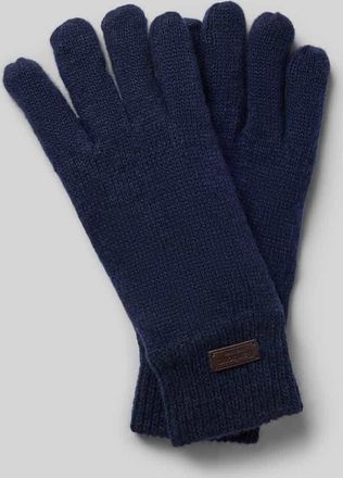 Barbour Handschuhe aus Woll-Mix mit Rippb&uuml;ndchen
