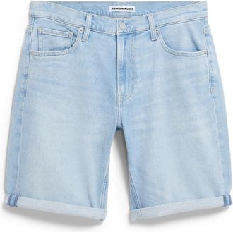Armedangels Herren Jeans Shorts aus Bio-Baumwoll-Hanf Mix NAAILO Slim Fit Tethys