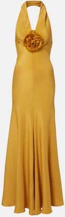 Rodarte Robe longue en cr&ecirc;pe de soie